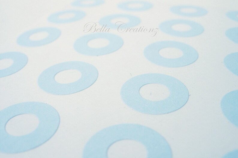 Light Blue Circle Reinforcement Stickers - Etsy