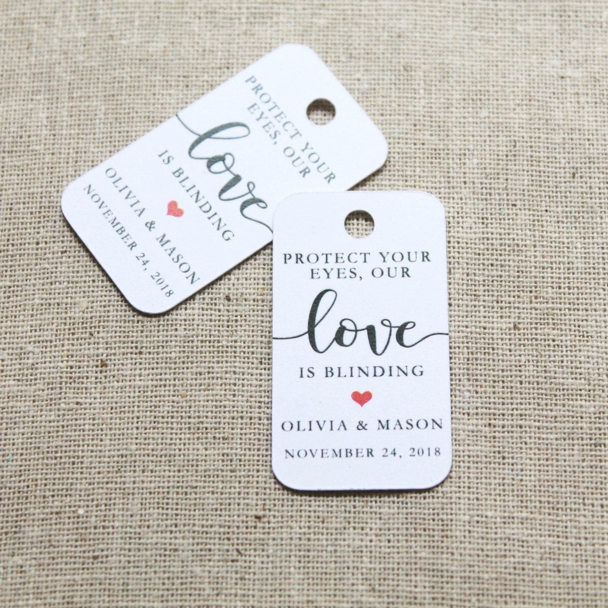 Protect Your Eyes Tags | Sunglasses Tags | Wedding Favors | Bridal ...