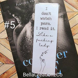 Smutty Bookmarks, Spicy Bookmarks, Book Lover Gift, Smut Lover, Book ...