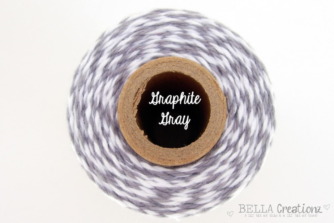 Graphite Gray Bakers Twine by Timeless Twine - 1 Spool (160 Yards) - Etsy
