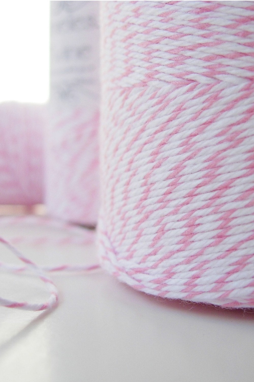 PINK Twine Bubble Gum Pink Bakers Twine by Timeless Twine | Etsy
