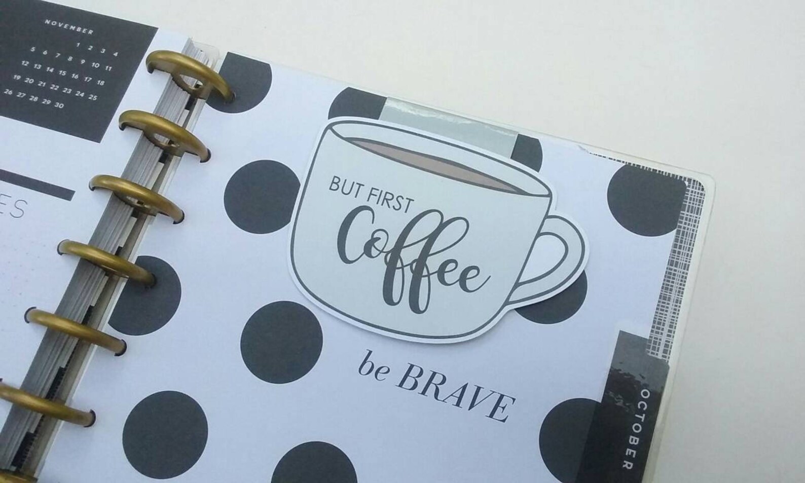 But First Coffee Jumbo Magnetic Bookmark - Coffee Planner Clip - Jumbo ...