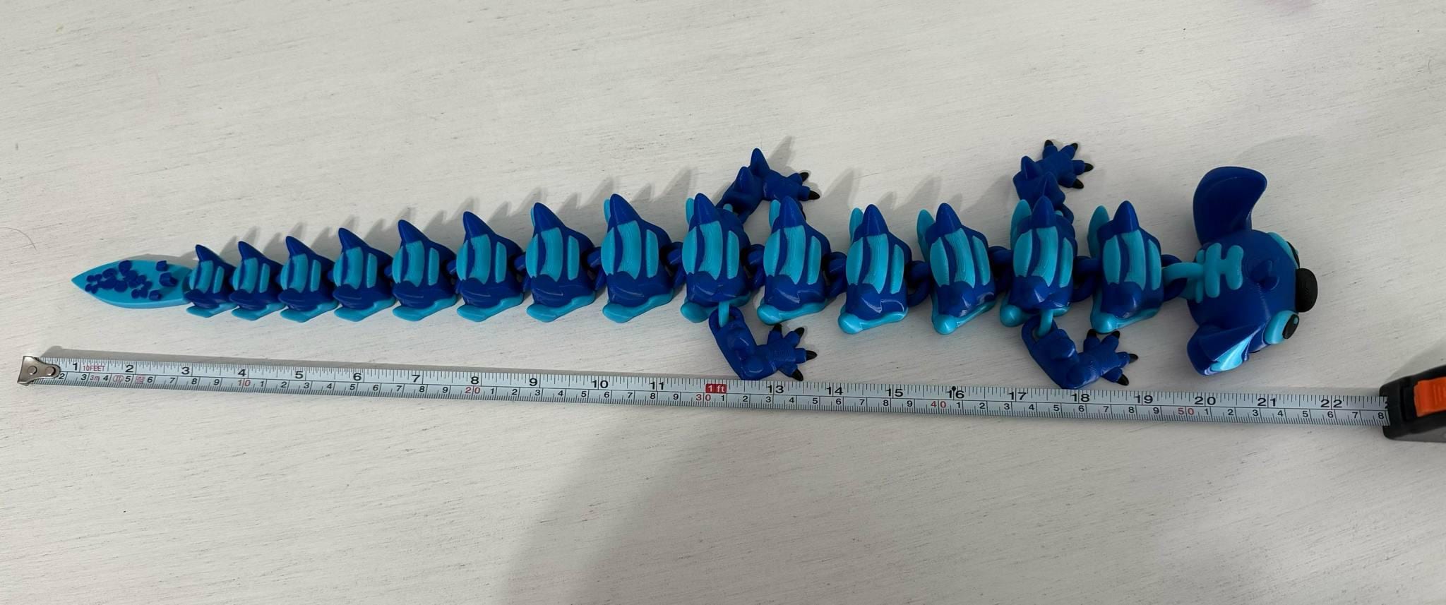 22" 3D Printed Articulated Stitch/angel Inspired Dragon - Etsy