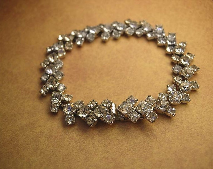 Vintage Kramer Rhinestone Bracelet Signed Costume Jewelry - Etsy