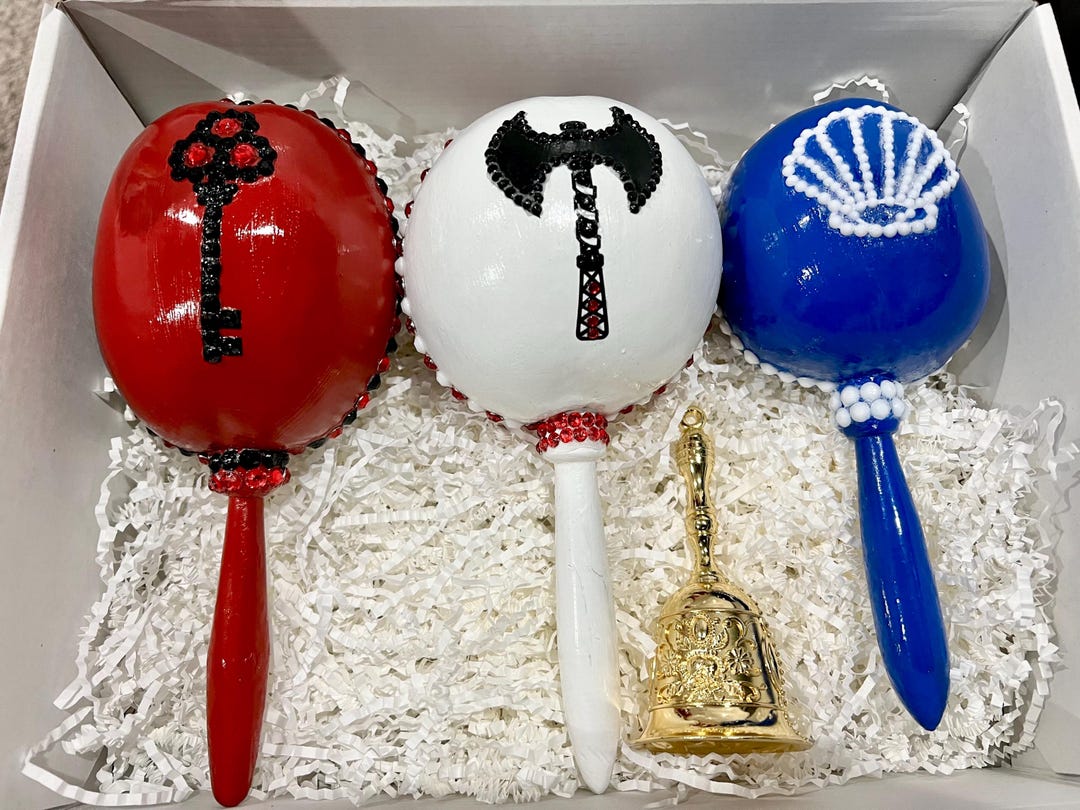 Santeria Maraca Set of 3 and a Bell. - Etsy