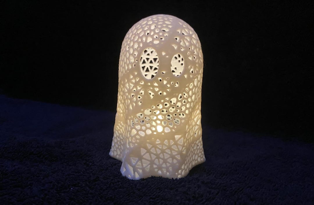 3D Printed Halloween Ghost Tea Light Decoration - Etsy