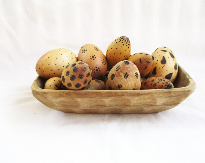 Easter Egg Pyrography Home and Living Display Accent Vintage - Etsy