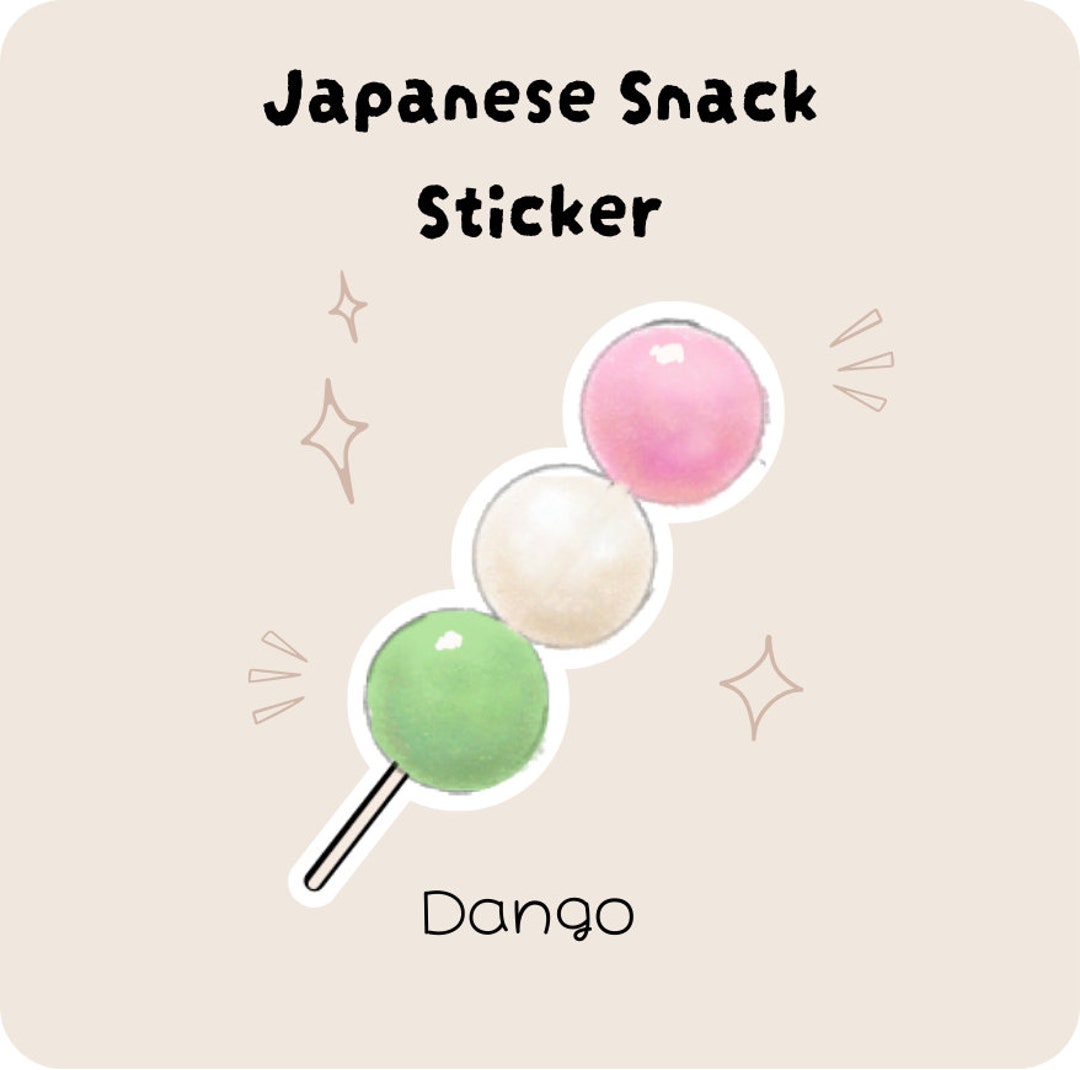 Hanami Dango Sticker Japanese Snack - Etsy