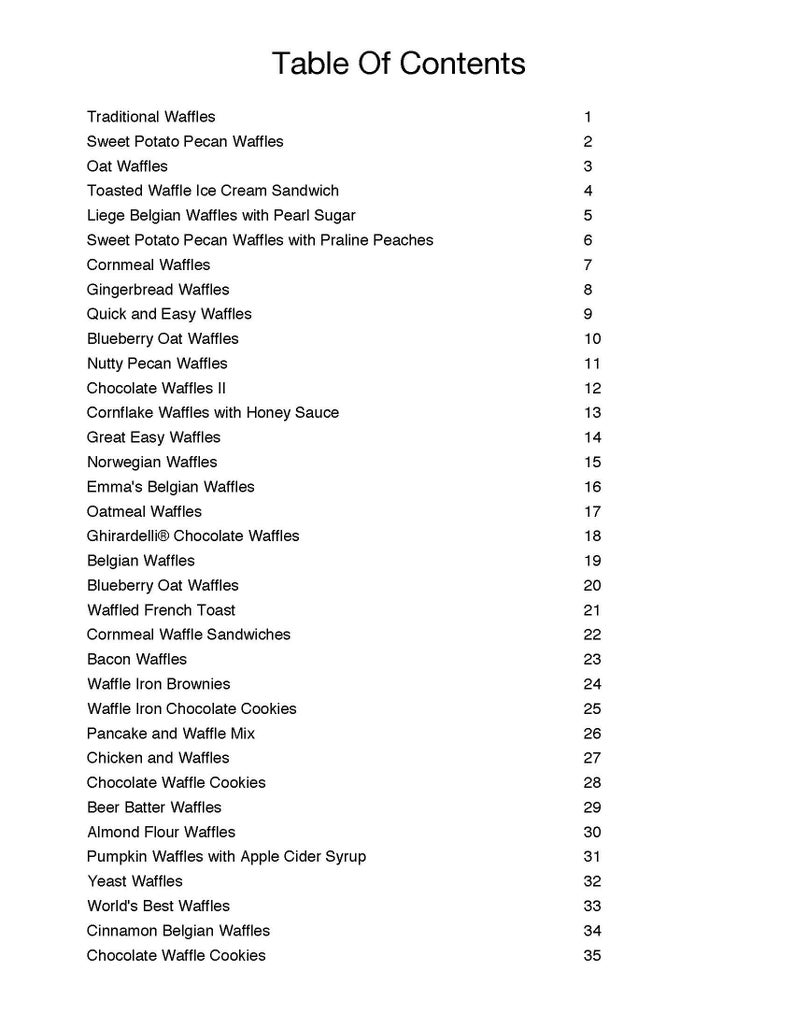 Wafflelicious: Delicious Waffle Recipes - Digital Cookbook - Etsy