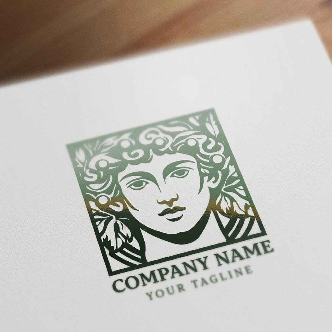 Greek Roman Man God Logo Design Design for Business Restaurant Branding ...