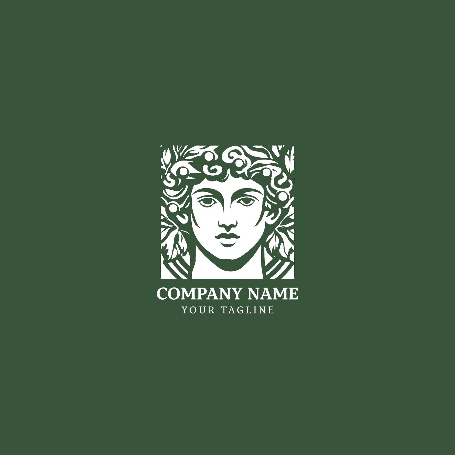 Greek Roman Man God Logo Design Design for Business Restaurant Branding ...