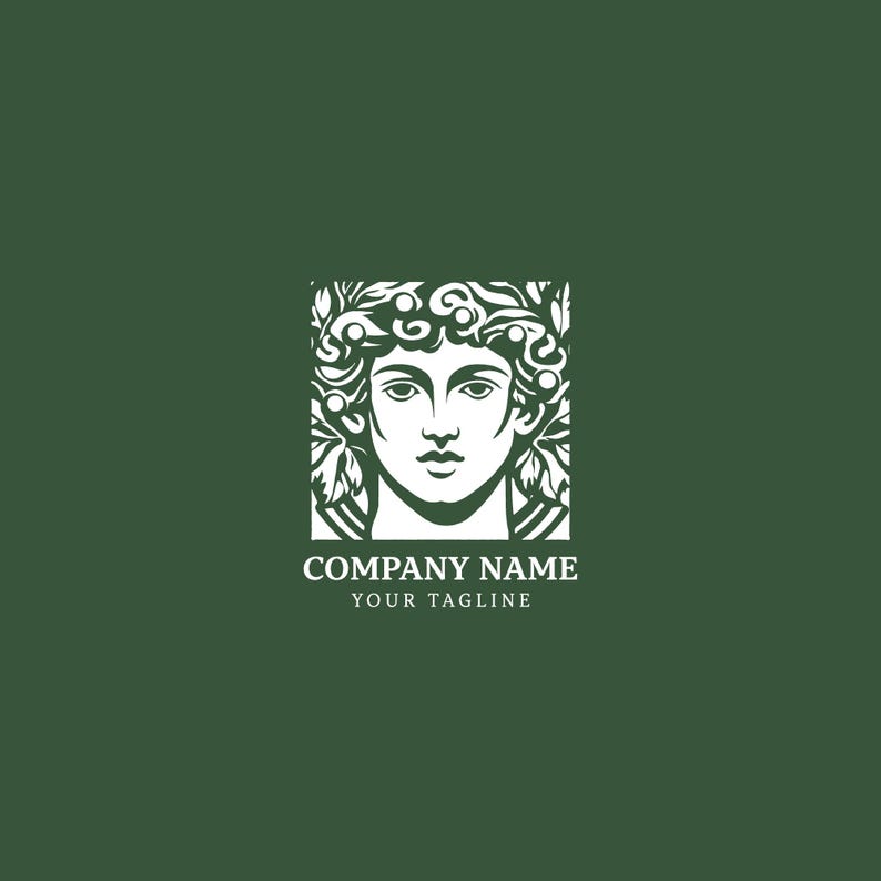 Greek Roman Man God Logo Design Design for Business Restaurant Branding ...