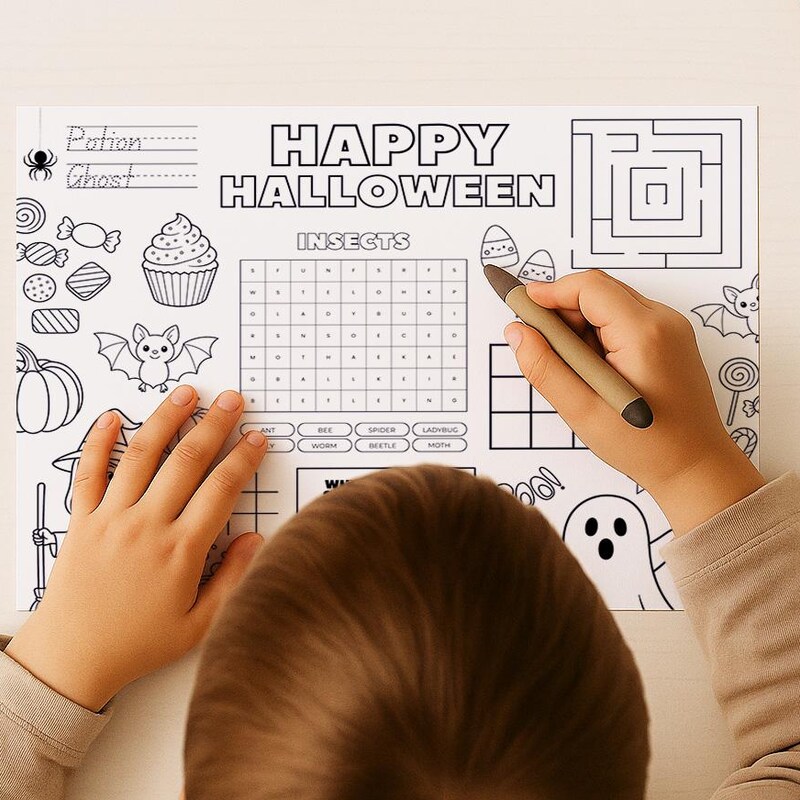 Halloween Placemat - Etsy