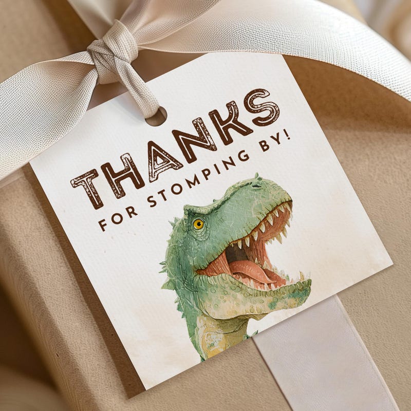 Dino Themed Thank You - Etsy