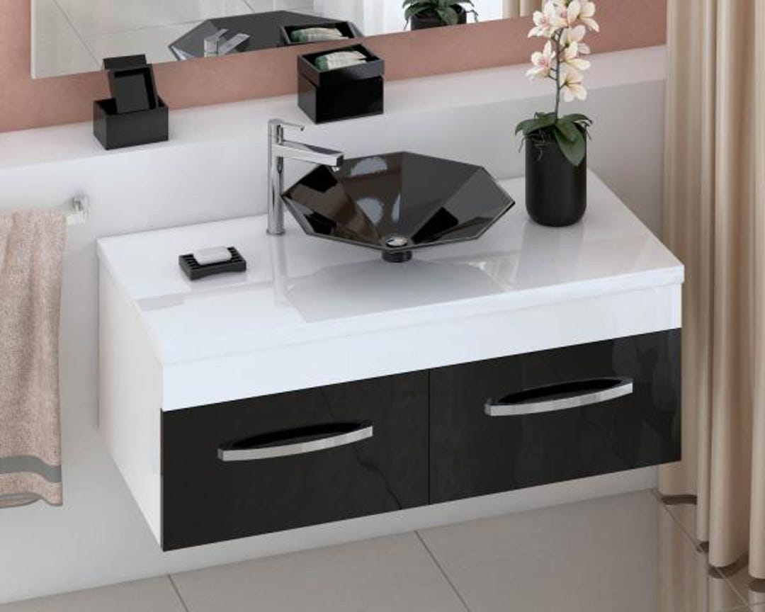 Geometric Basin Bathroom Unusual Sink Engineered Marble Stone Beige - Etsy