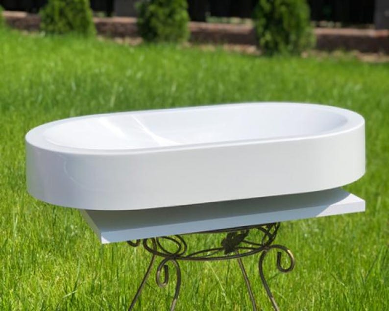 Aesthetic White Basin Rectangle Bathroom Marble Sink Glossy Vanity Top ...