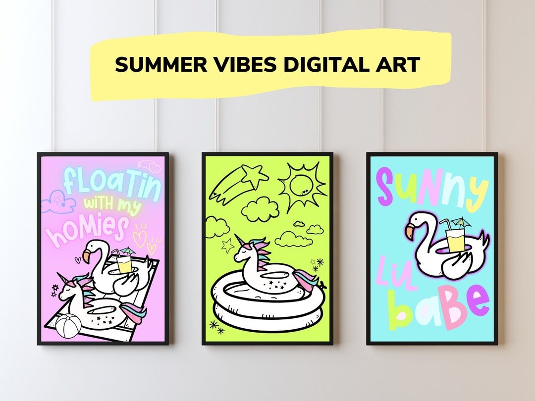 Summer Printable Art (36 Prints) / Downloadable File / Digital Art - Etsy