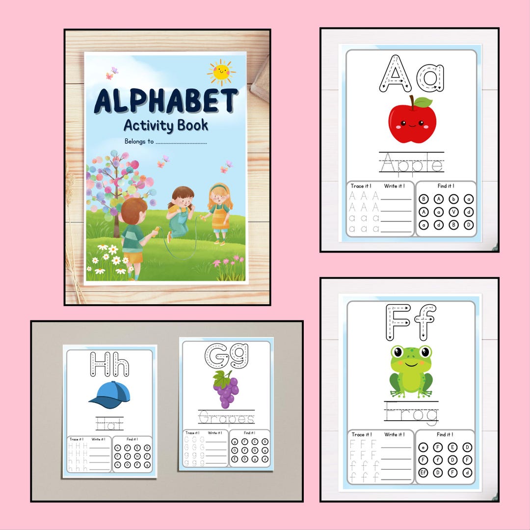 Activity Book for Kids | Fun Alphabet Learning Workbook | Educational ...