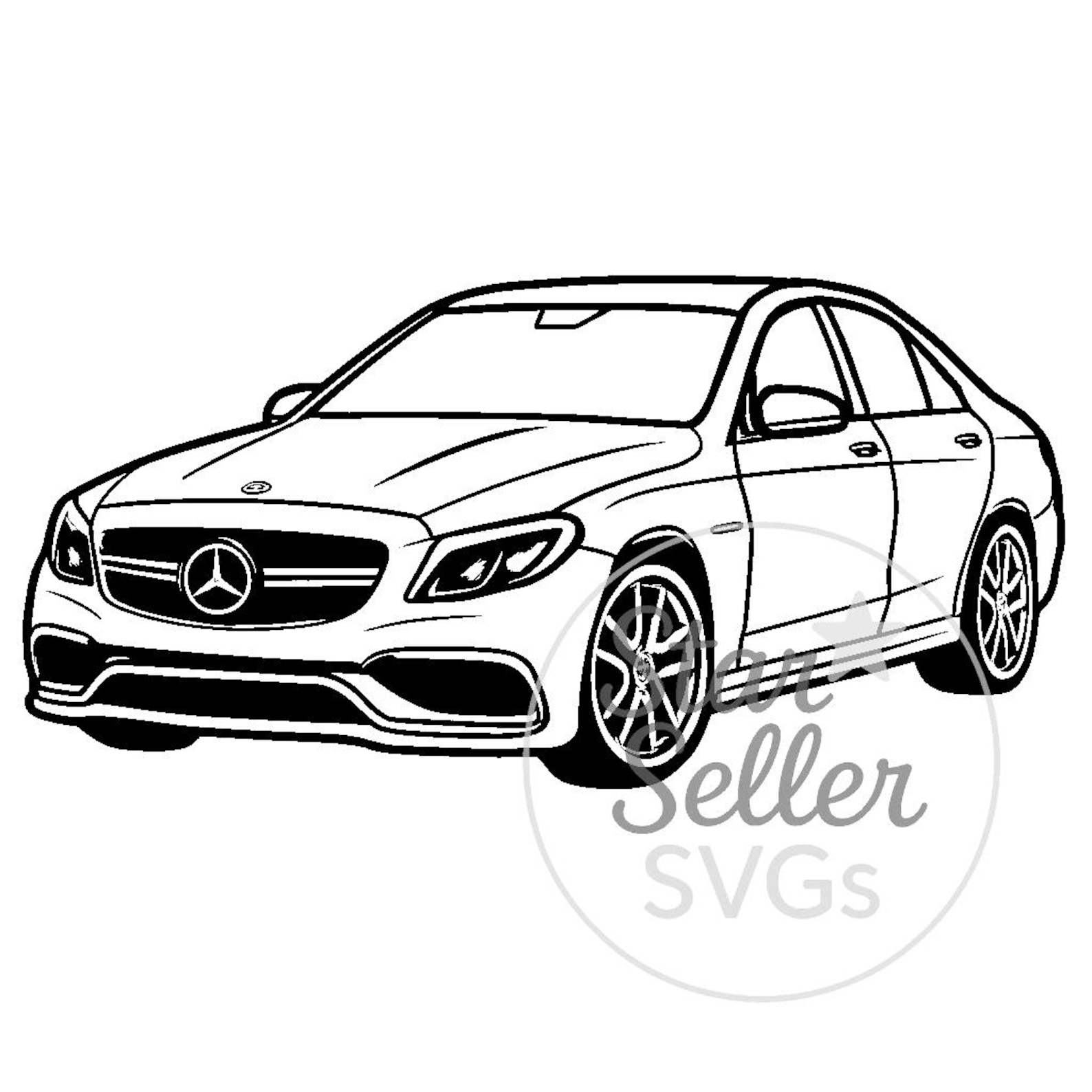 Mercedes C63 AMG SVG Bundle - Etsy