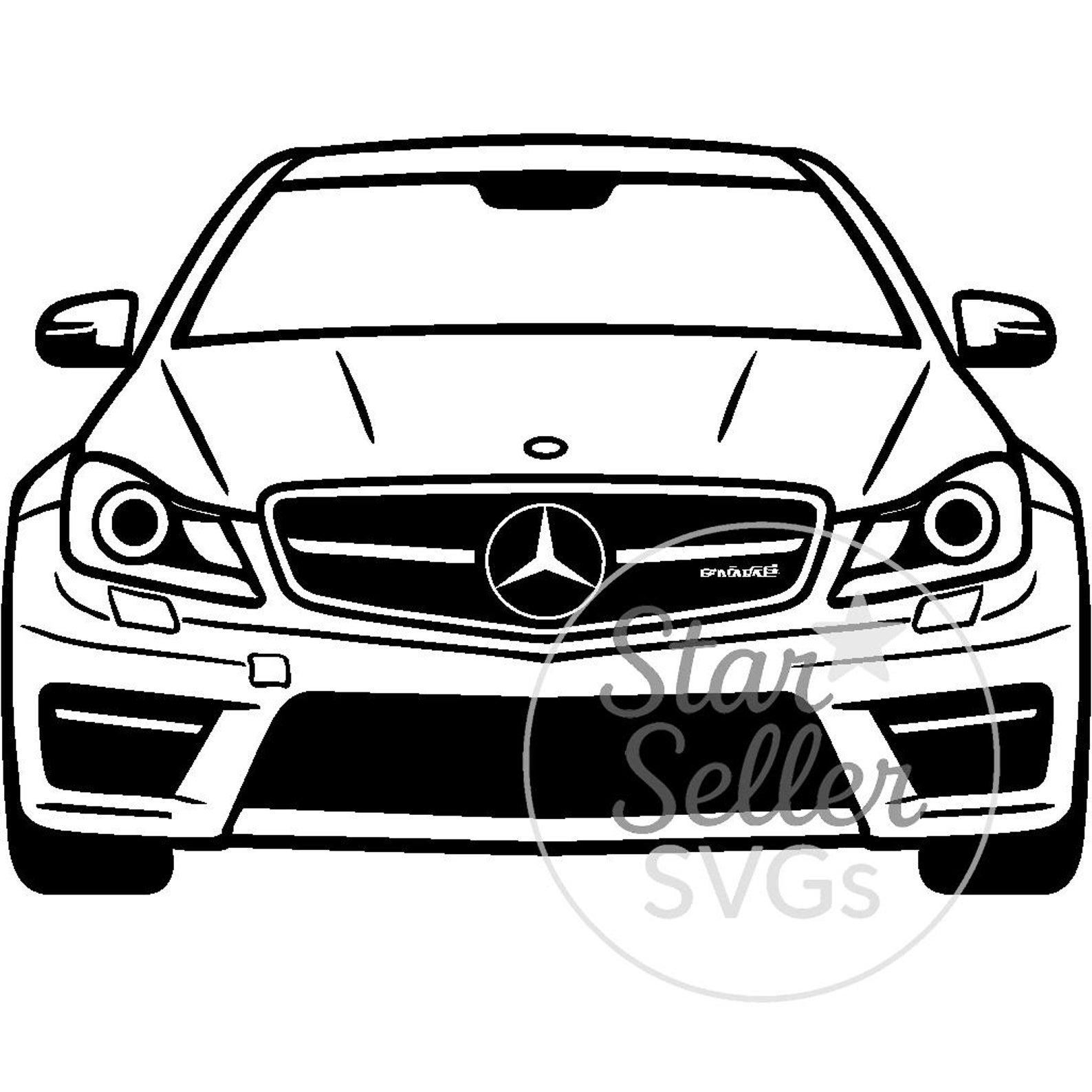 Mercedes C63 AMG SVG Bundle - Etsy