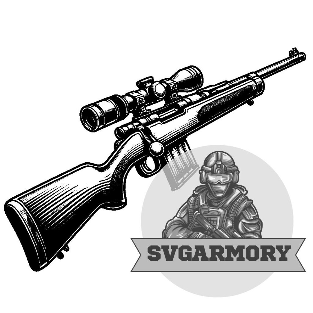 Hunting Rifle SVG Bundle - Etsy