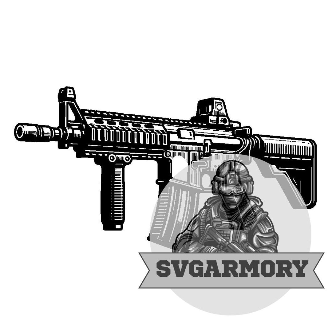 Semi Automatic Rifle SVG Bundle - Etsy