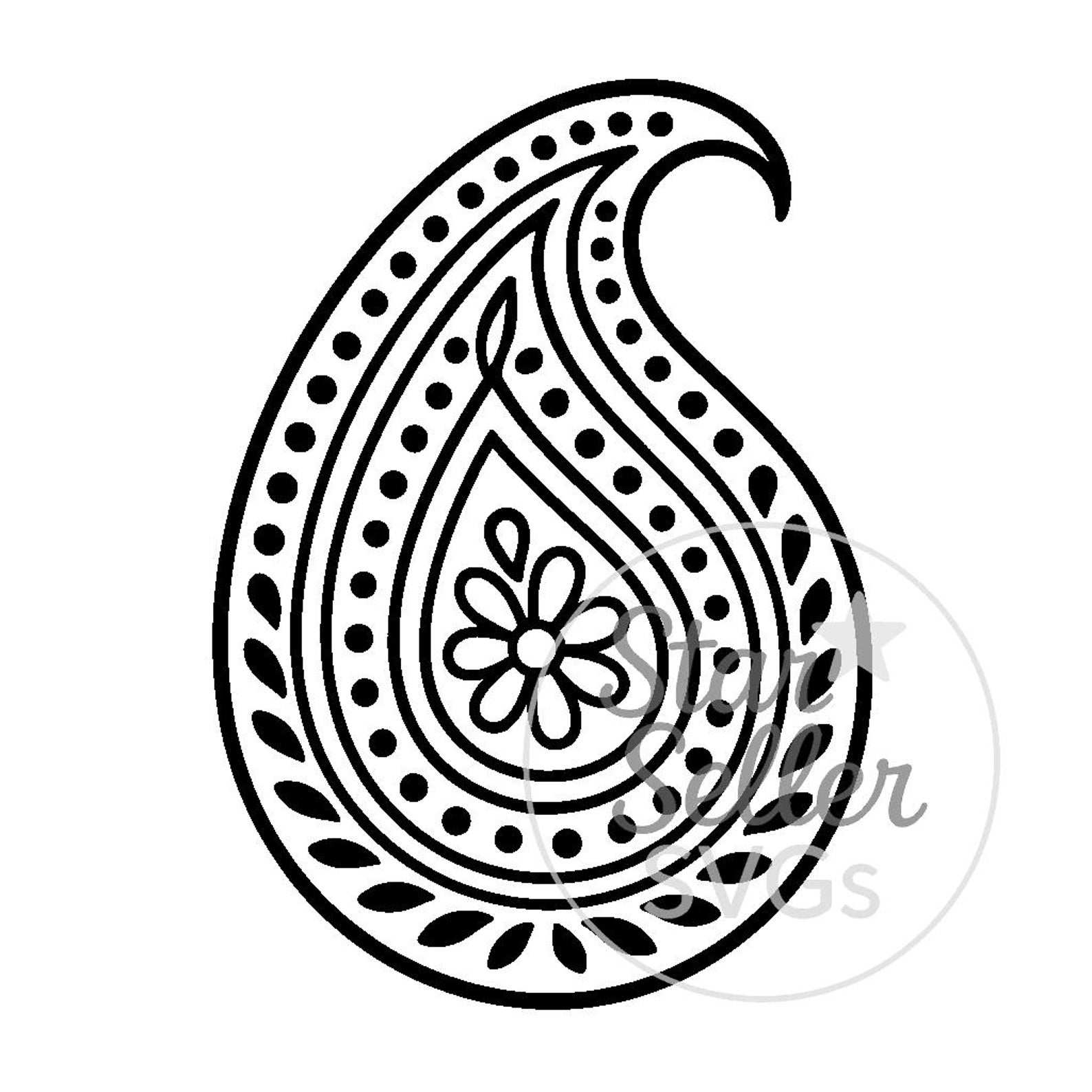 Paisley Pattern SVG Bundle - Etsy