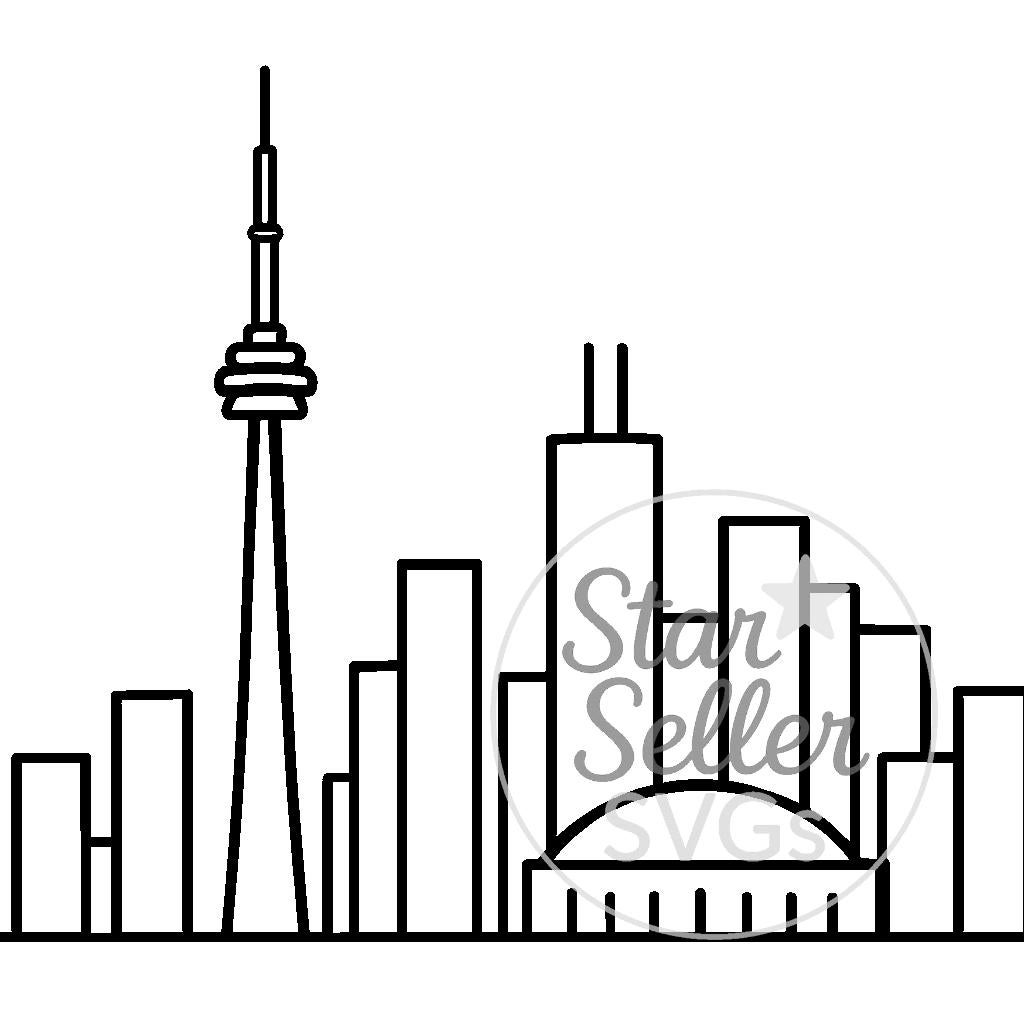 Toronto Skyline SVG Bundle - Etsy
