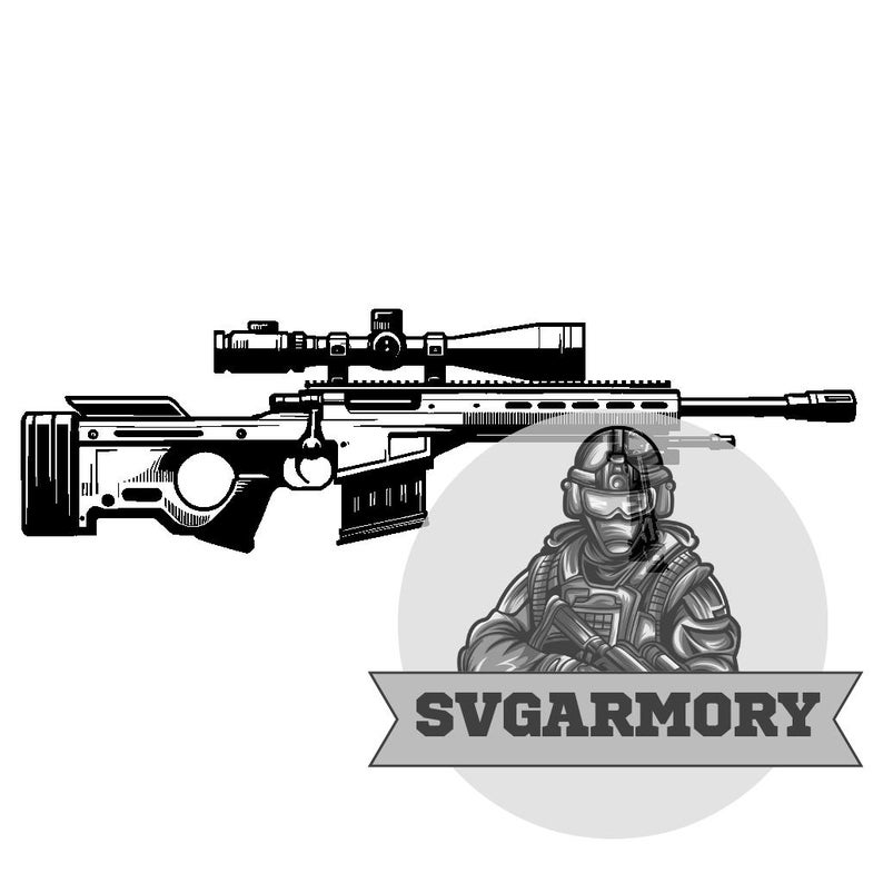 Sniper Rifle SVG Bundle - Etsy