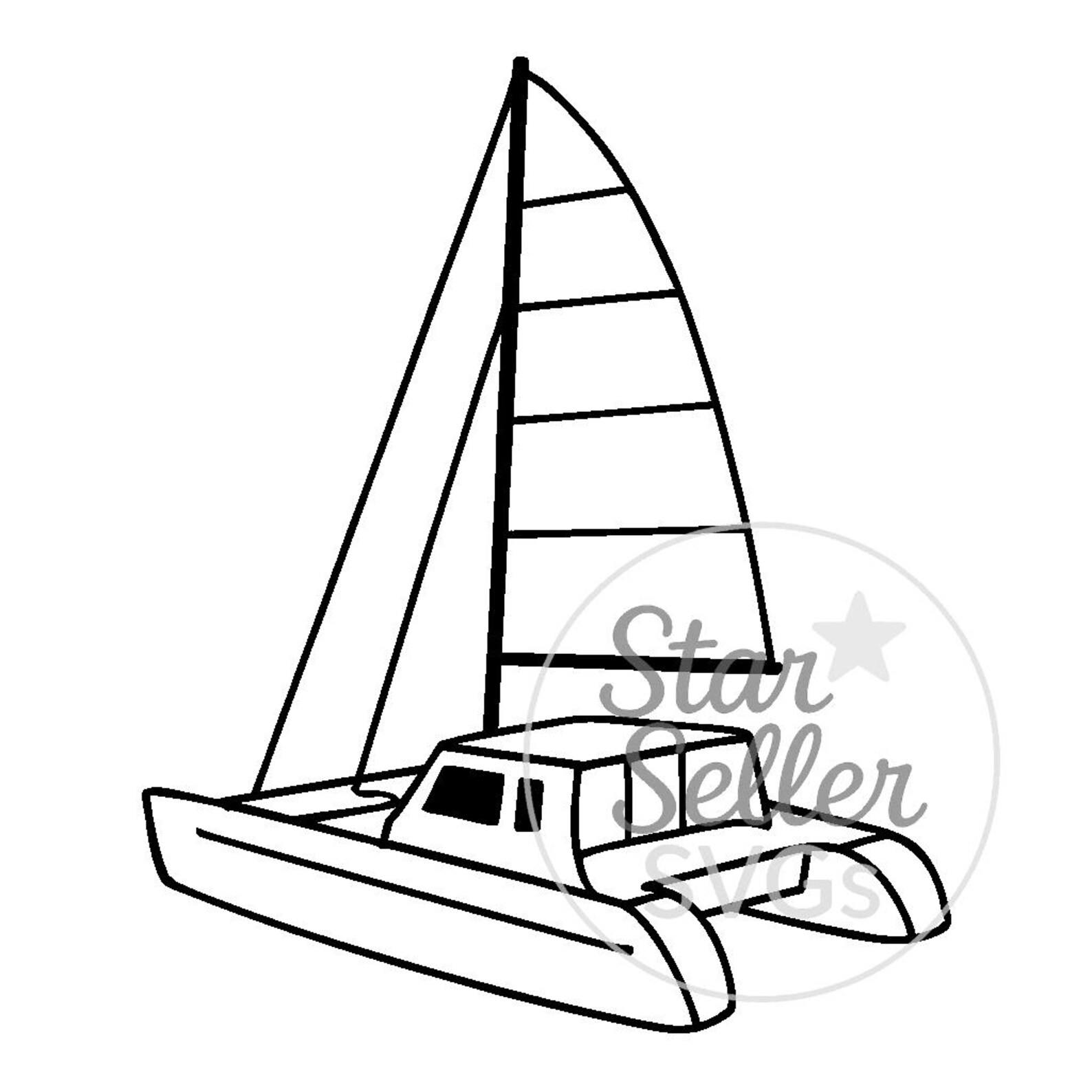 Catamaran SVG Bundle - Etsy