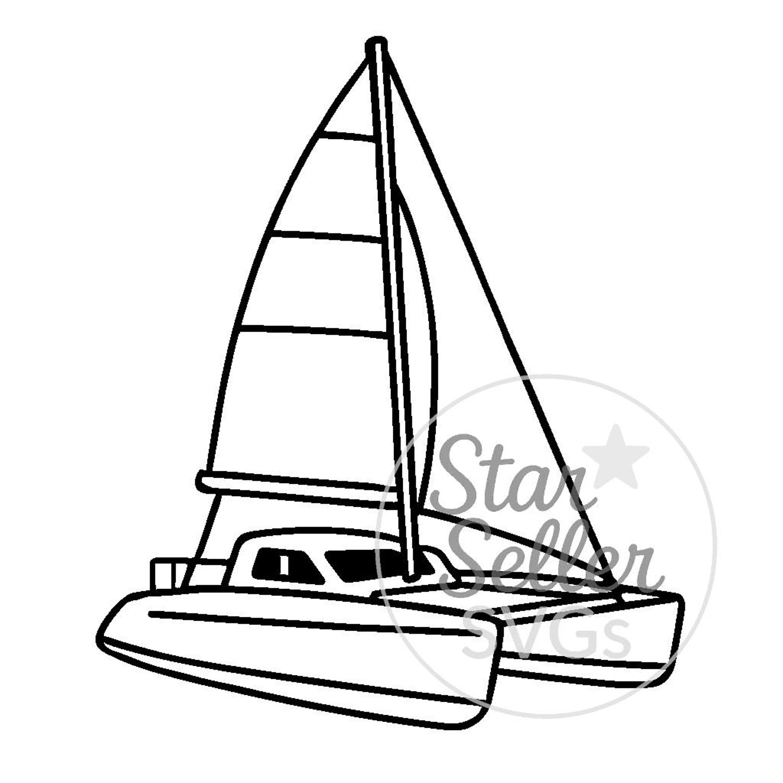 Catamaran SVG Bundle - Etsy