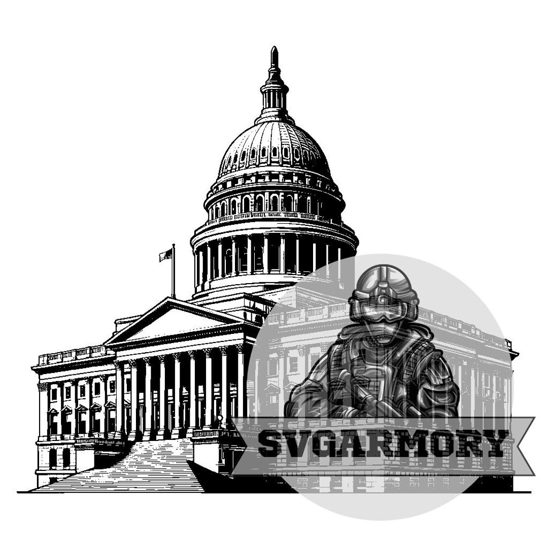 Capitol Building SVG Bundle - Etsy