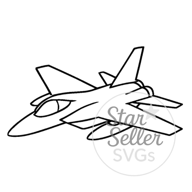 Fighter Jet SVG Bundle - Etsy