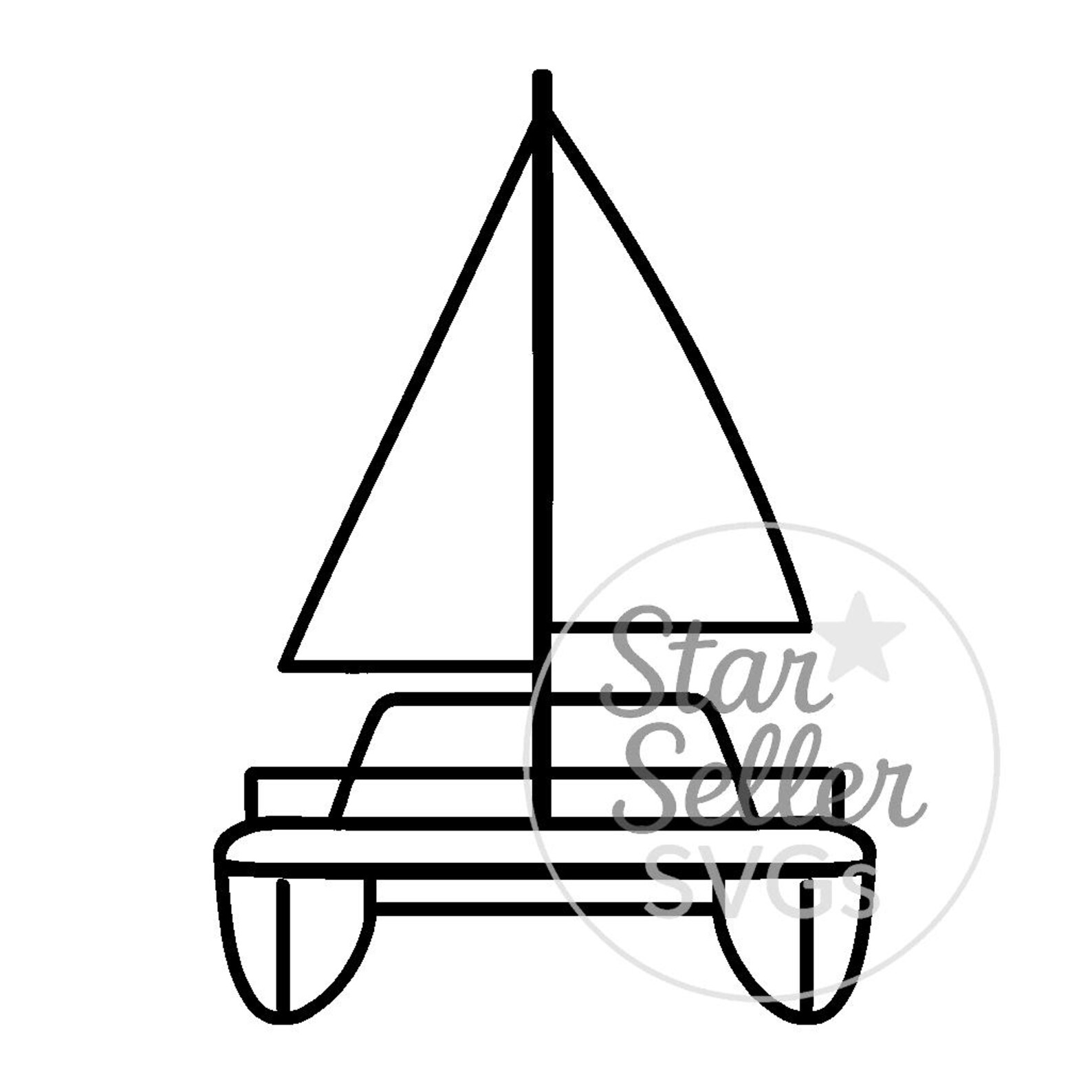 Catamaran SVG Bundle - Etsy