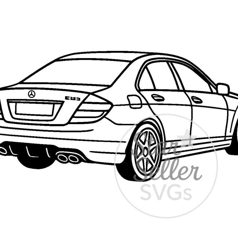 Mercedes C63 AMG SVG Bundle - Etsy