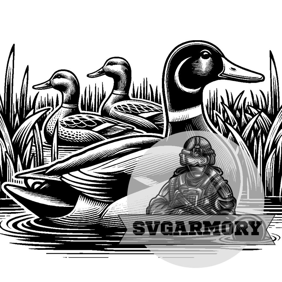 Duck Decoys in A Pond SVG Bundle - Etsy