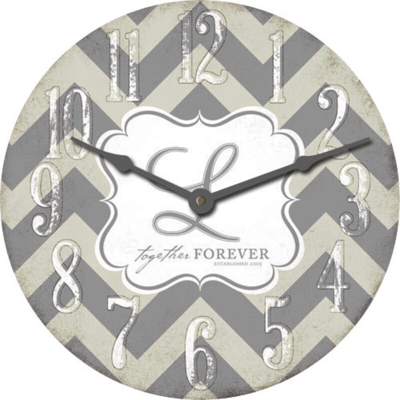 Chevron Wall Clock - Etsy