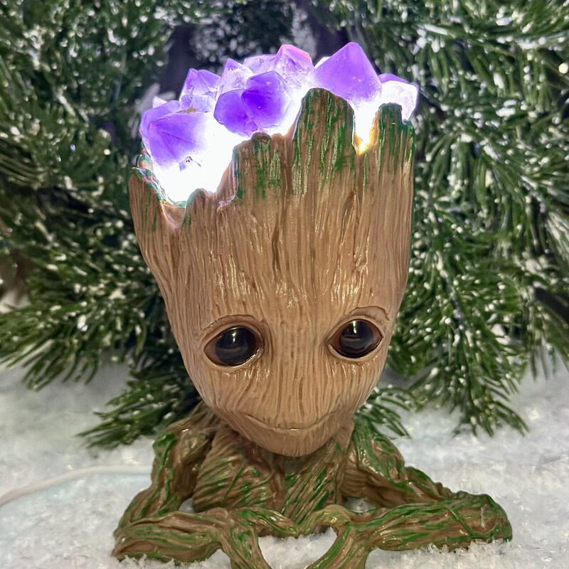 Raw Crystal Lamp - Etsy