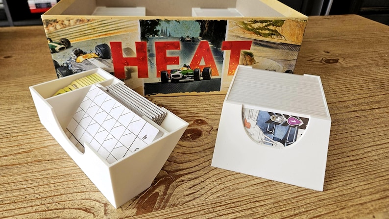 HEAT Board Game Insert for Base Game & 2 Expansions: Fits Sleeved Cards ...