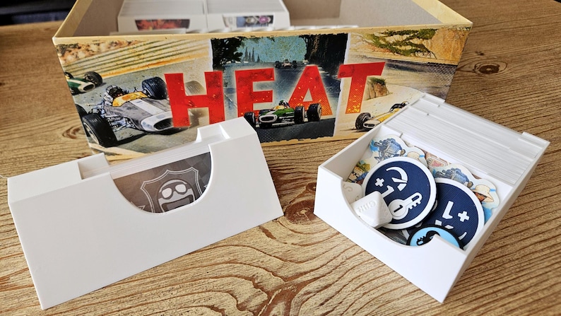 HEAT Board Game Insert for Base Game & 2 Expansions: Fits Sleeved Cards ...