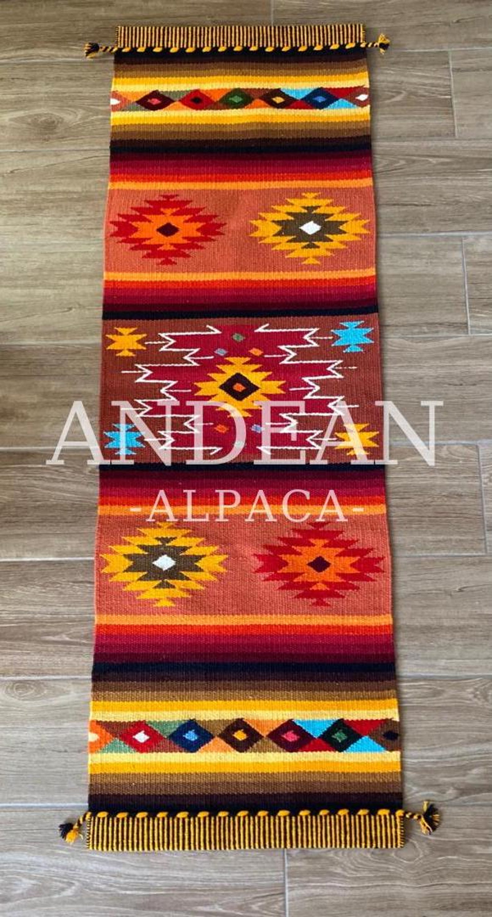 Handwoven Andean Star Tapestry Wall Hanging – Andean Peruvian Textile ...