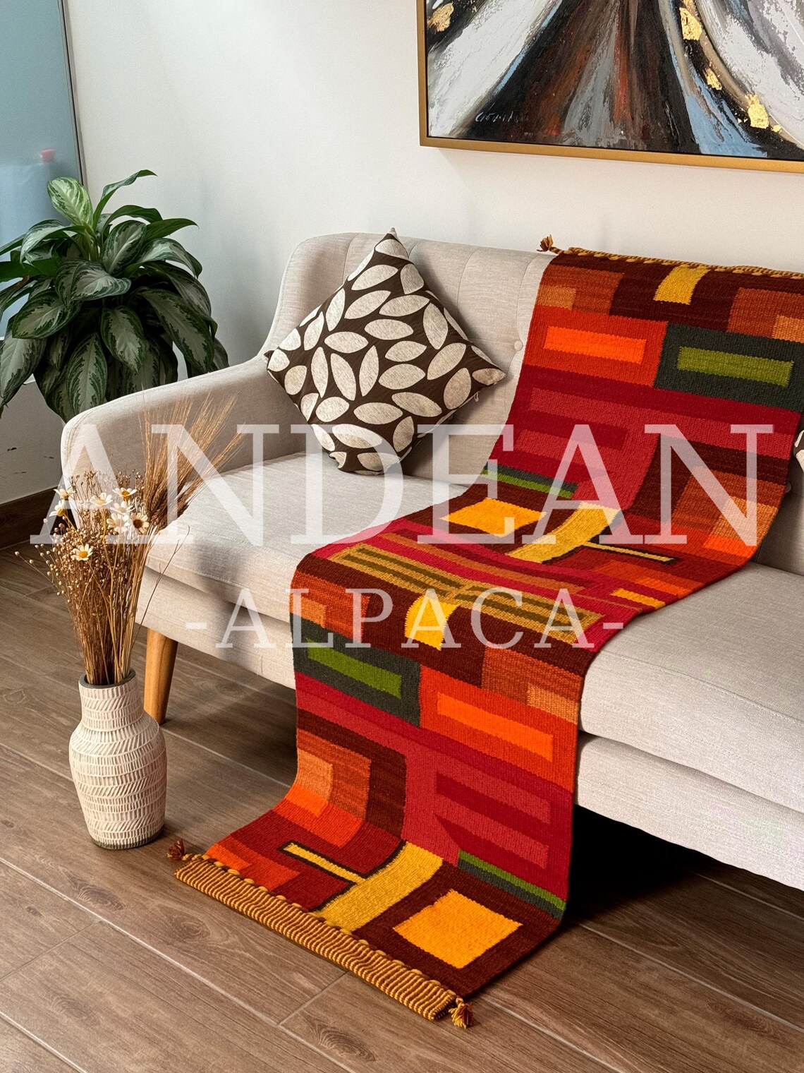 Handwoven Wari Tapestry Wall Hanging – Andean Peruvian Textile Art, Rug ...