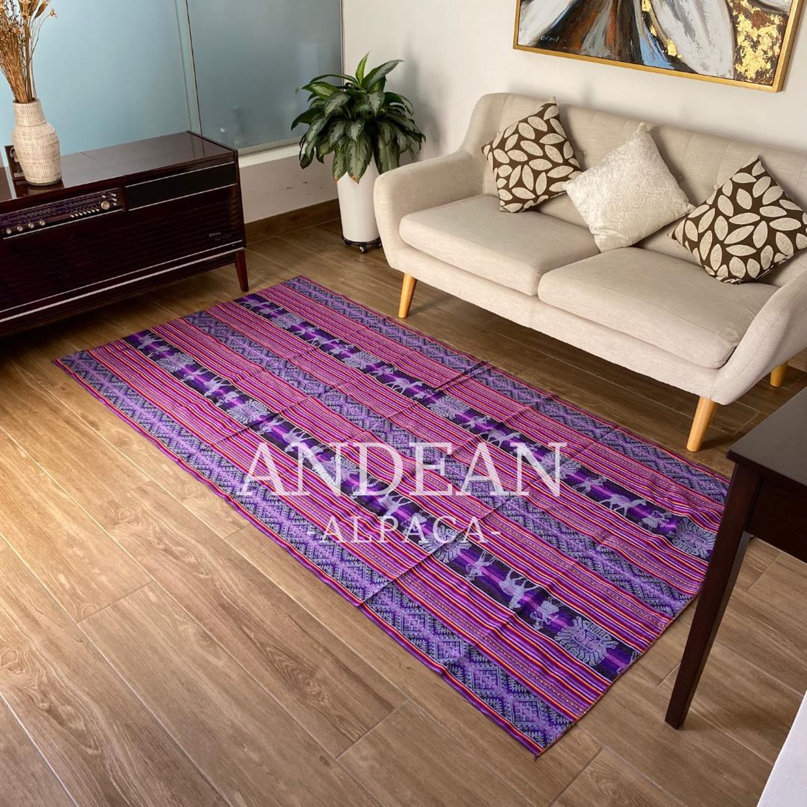 Peruvian Andean Blanket | Colorful Boho Fabric | Traditional Aguayo ...
