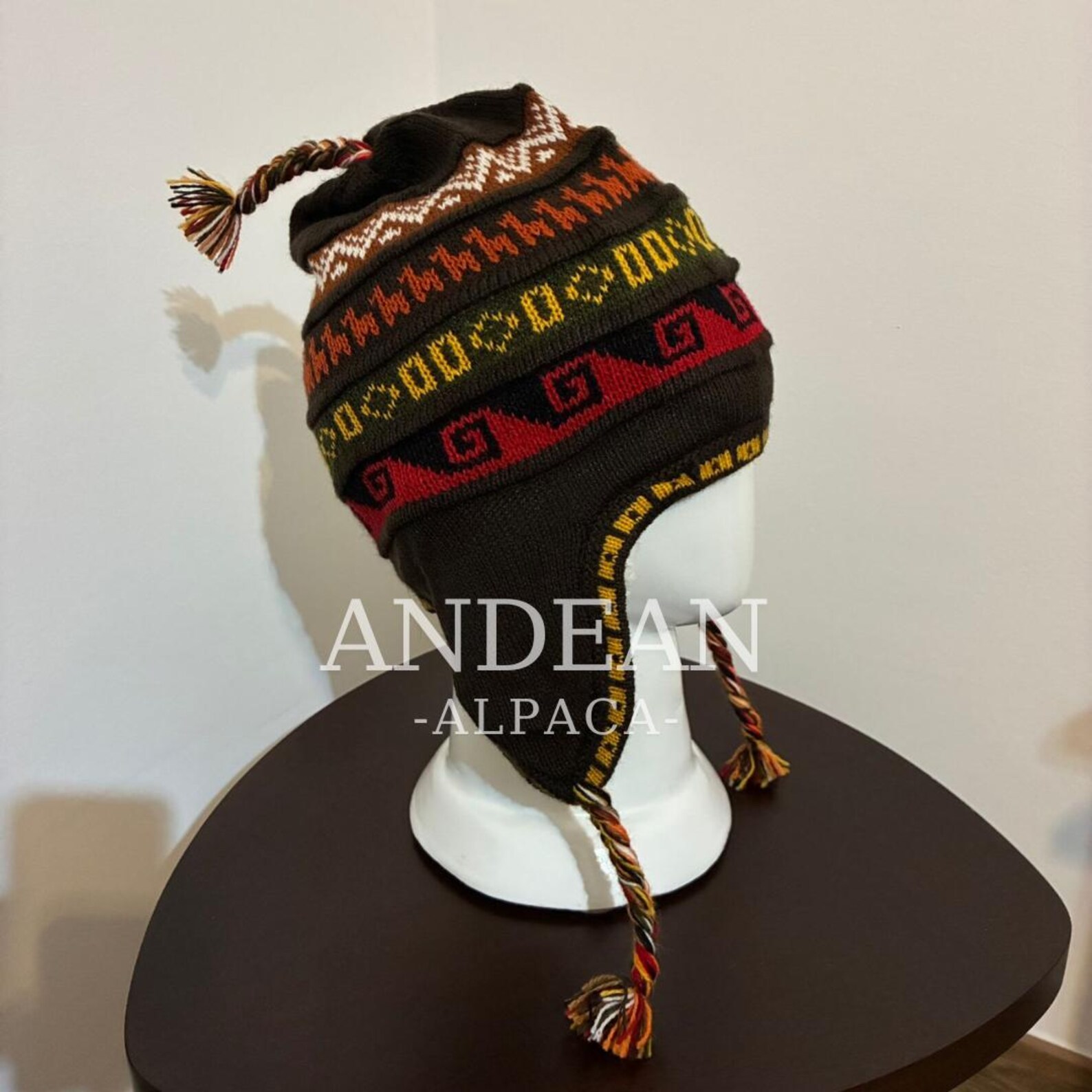 Peruvian Chullo With Alpaca Wool Lining – Andean Earflap Hat, Hand ...