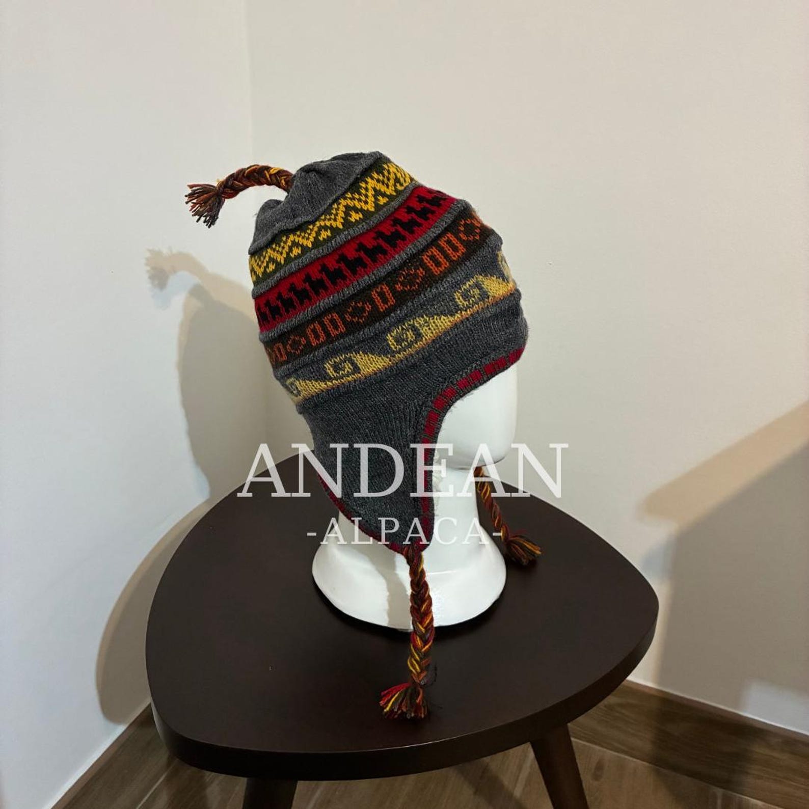Peruvian Chullo With Alpaca Wool Lining – Andean Earflap Hat, Hand ...