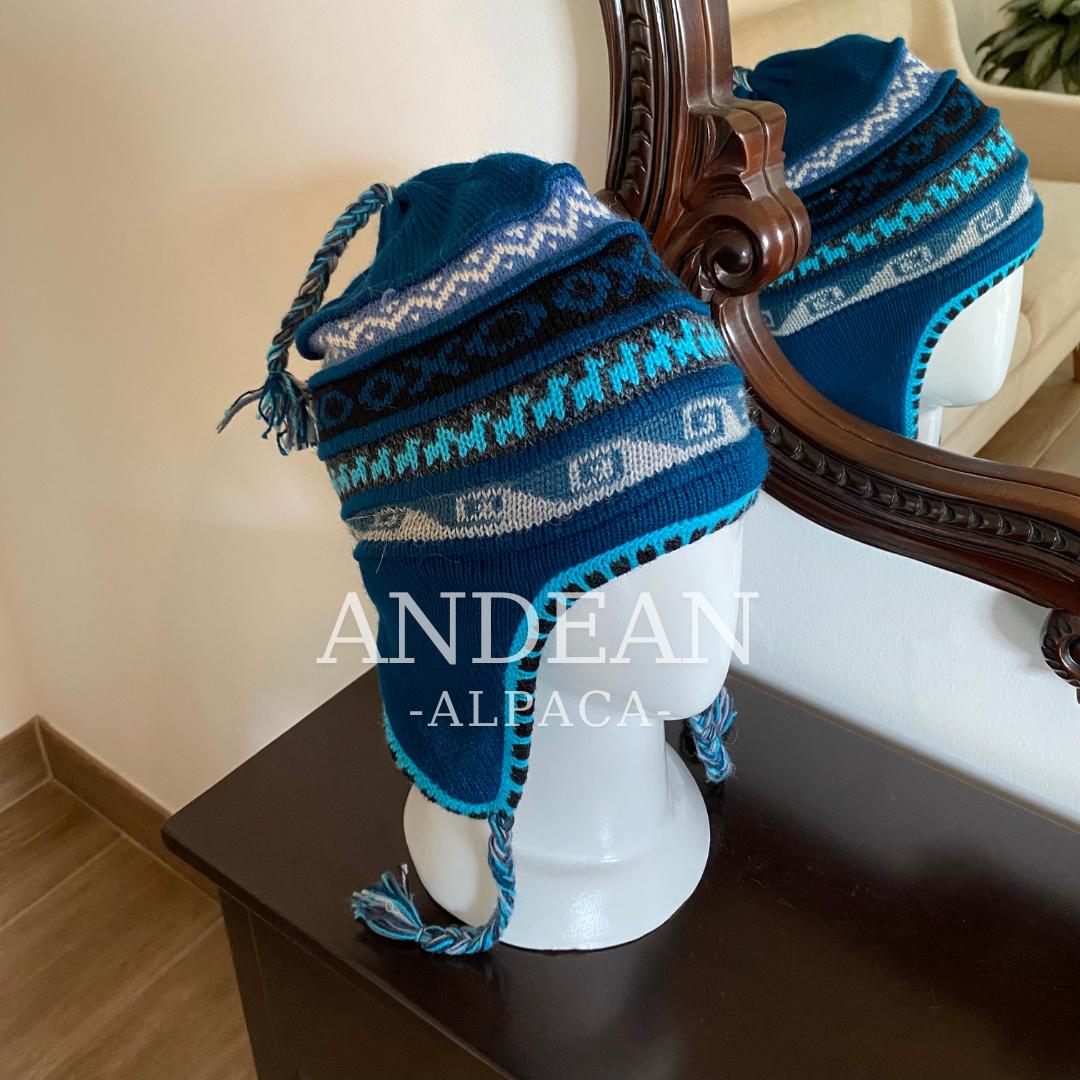 Peruvian Chullo With Alpaca Wool Lining – Andean Earflap Hat, Hand ...