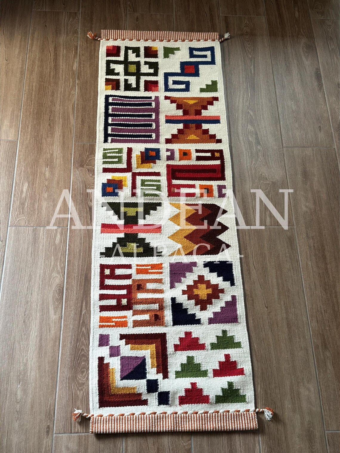 Handwoven Inca Tapestry Wall Hanging – Peruvian Andean Calendar Textile ...