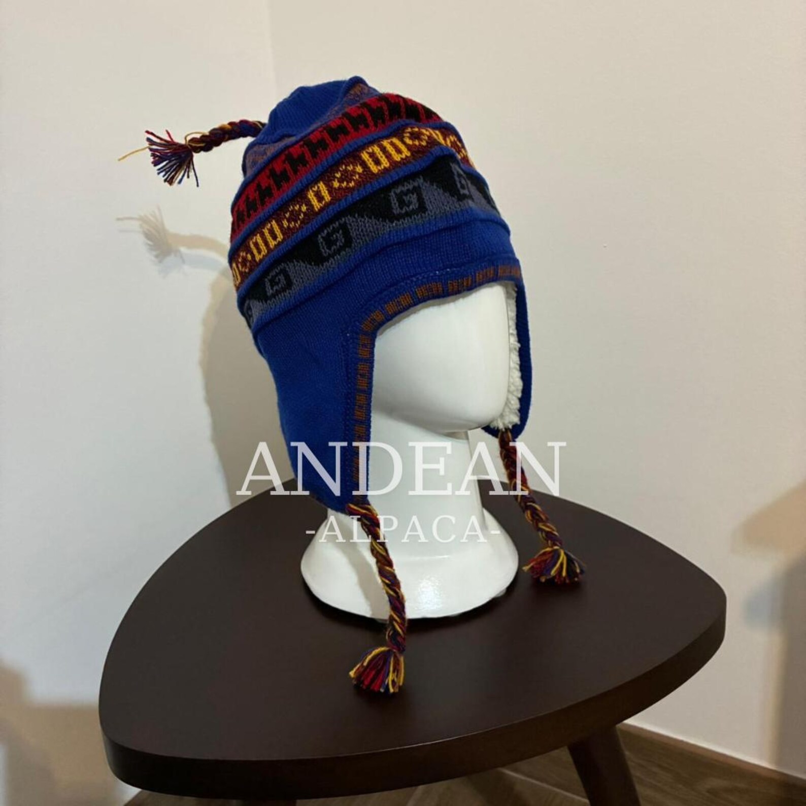 Peruvian Chullo With Alpaca Wool Lining – Andean Earflap Hat, Hand ...