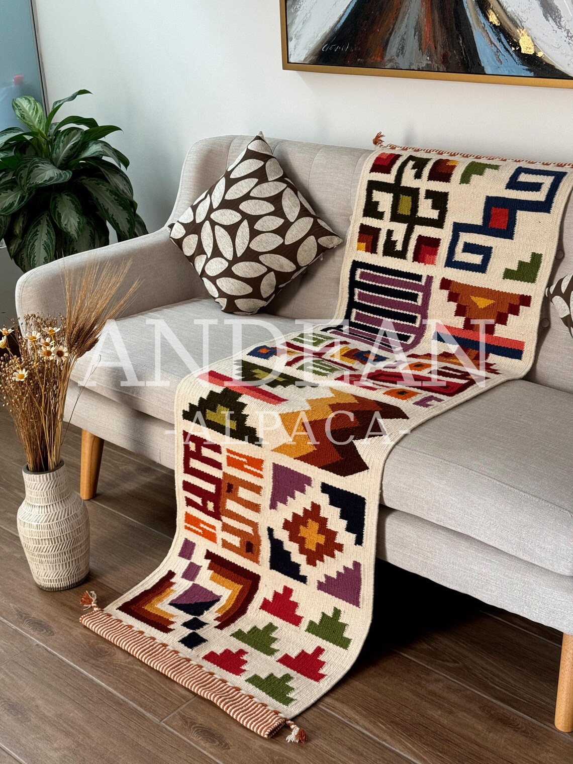 Handwoven Inca Tapestry Wall Hanging – Peruvian Andean Calendar Textile ...