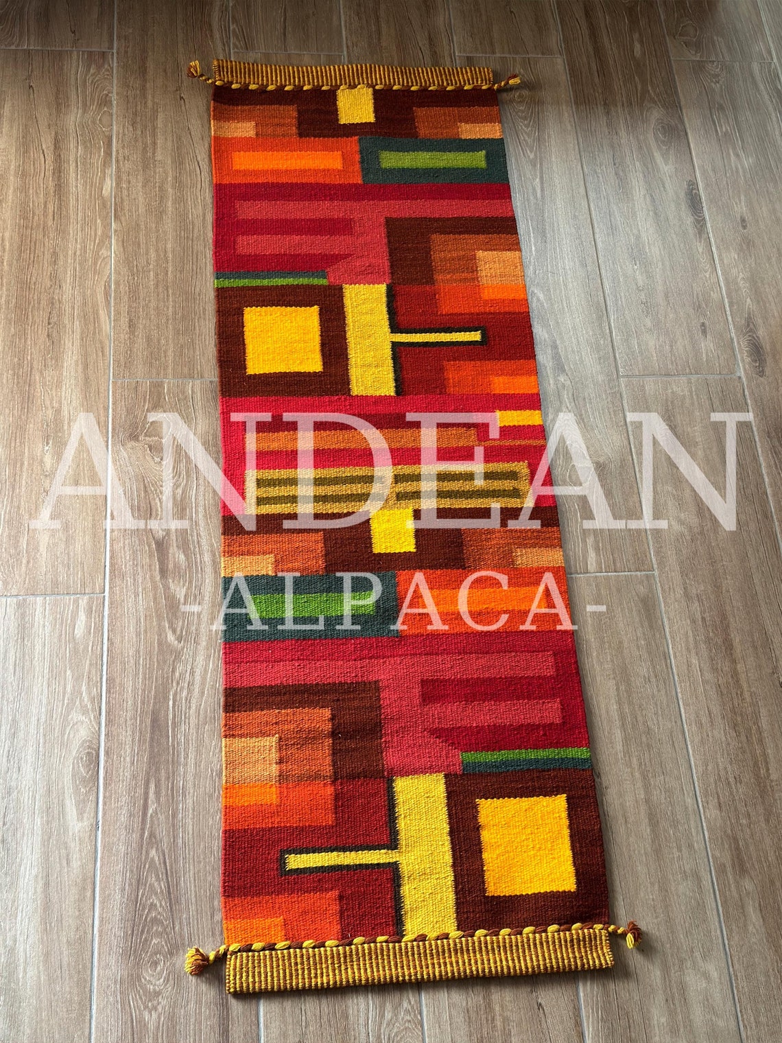 Handwoven Wari Tapestry Wall Hanging – Andean Peruvian Textile Art, Rug ...
